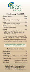 Membership | Lake Ripley Country Club
