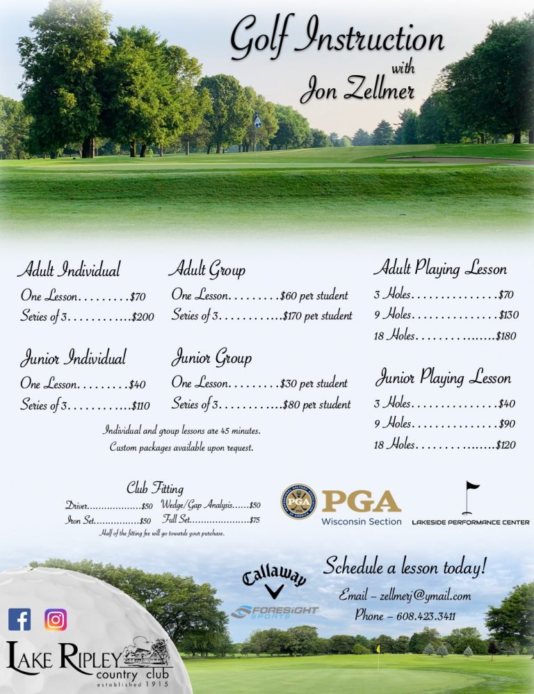 Golf | Lake Ripley Country Club